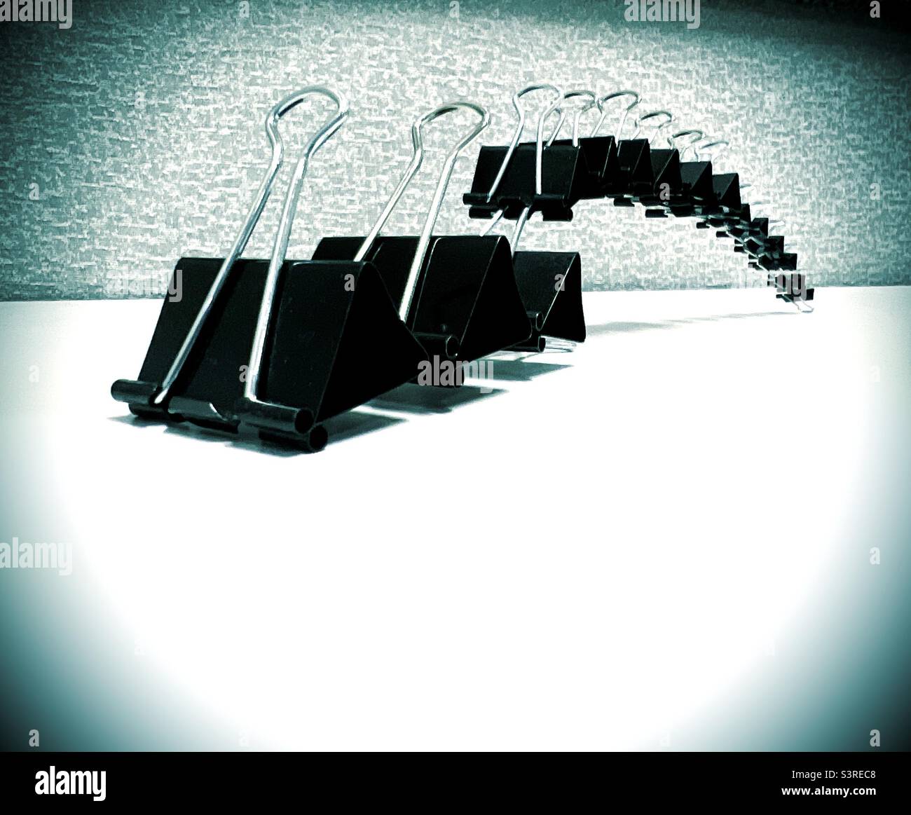 Row of clips hi-res stock photography and images - Alamy