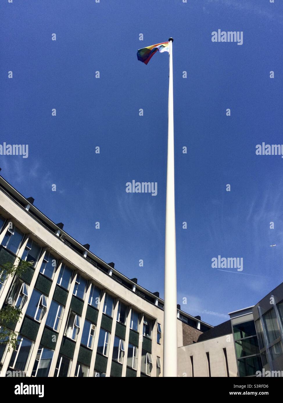 Monday, 26 June 2017 Rainbow Flag flying at Lewisham Town Hall in ...