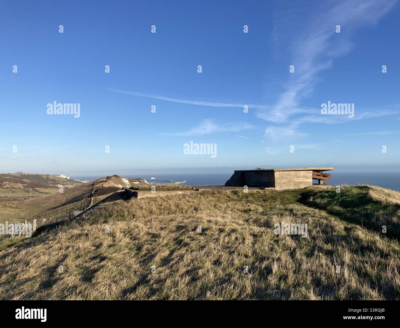 Observation posts on the cliffs Stock Photo - Alamy