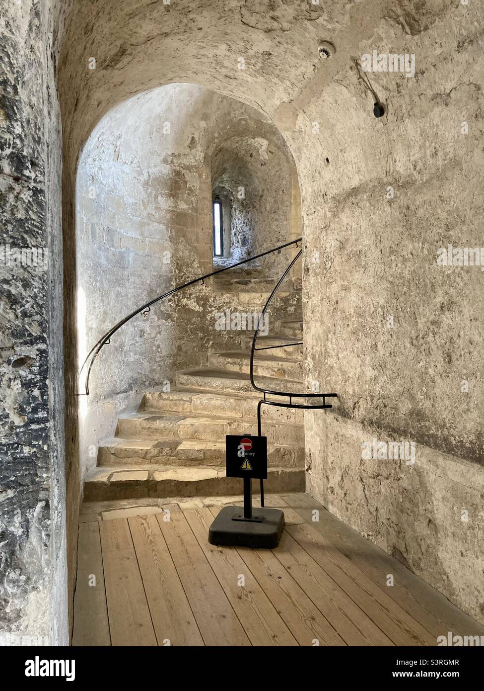 Dover castle staircase Stock Photo - Alamy