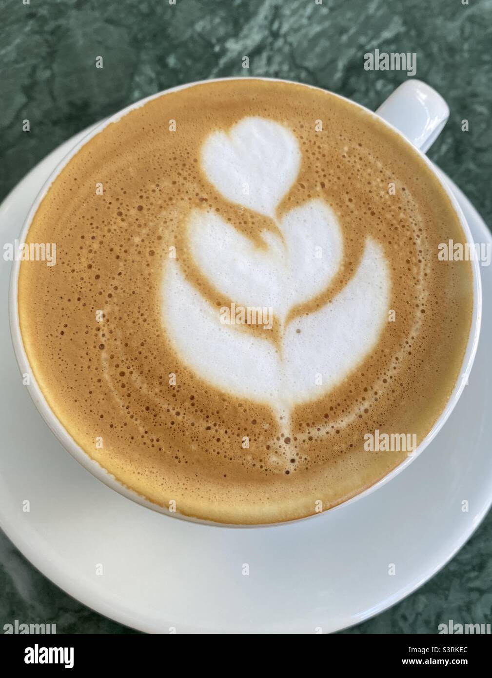 Flat white coffee art hi-res stock photography and images - Alamy