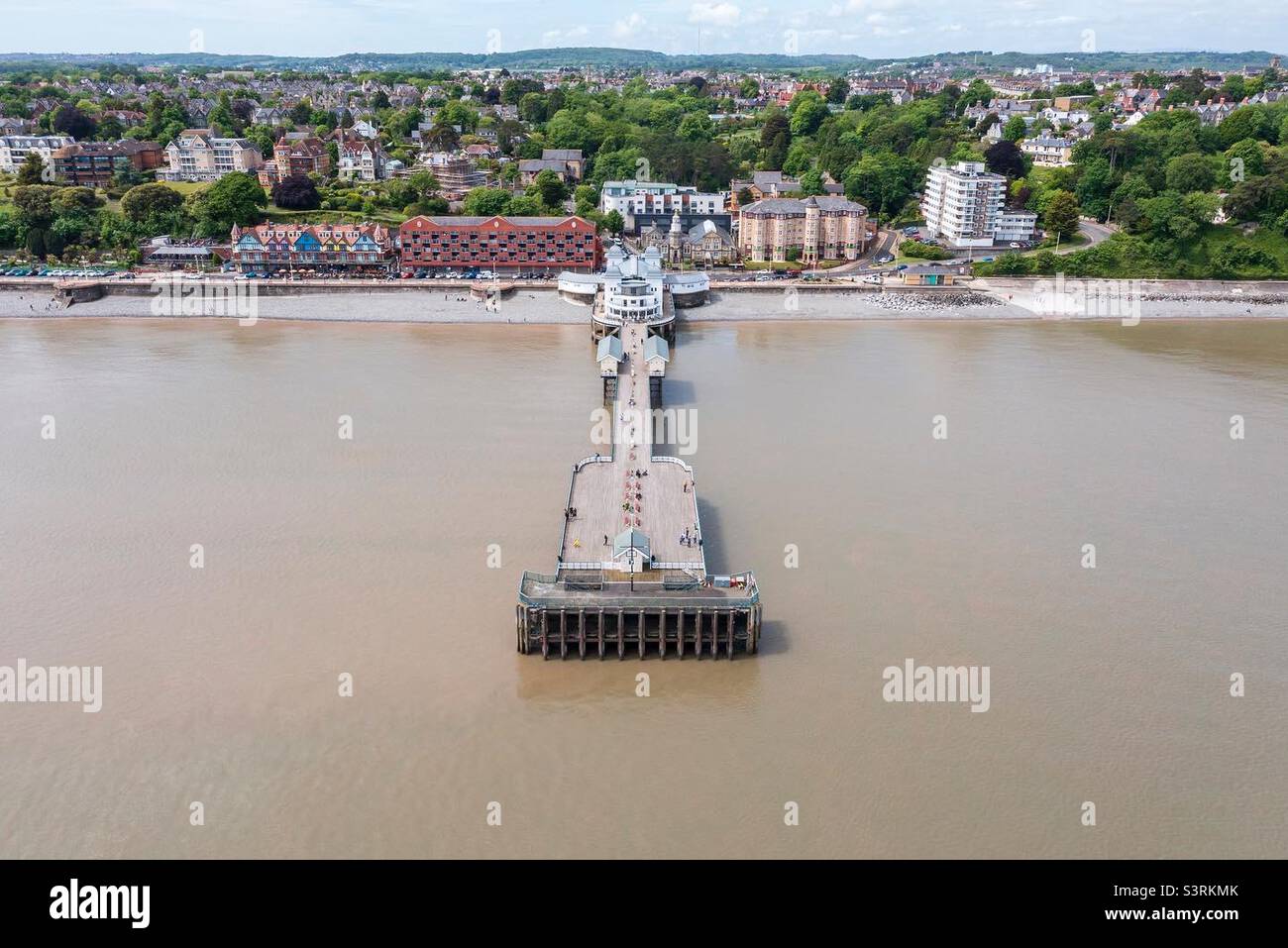 Penarth pier from above Stock Photo - Alamy