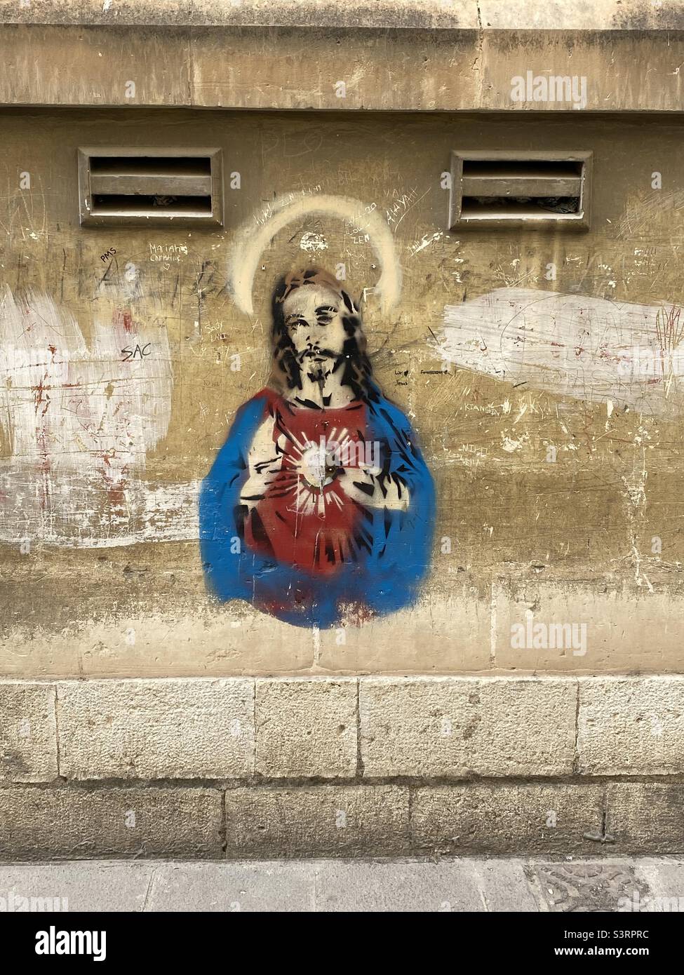 Jesus, Malta wall art Stock Photo - Alamy