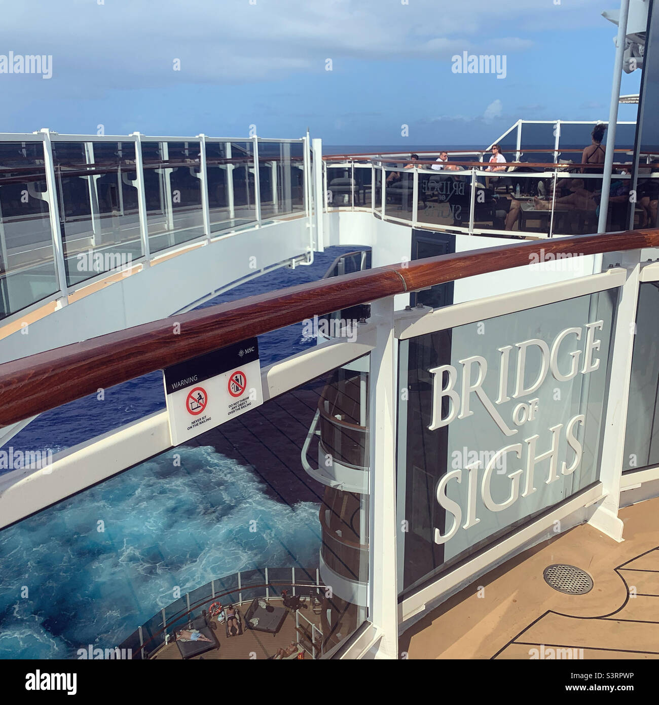 March, 2022, Bridge of Sighs, MSC Seashore, on a Caribbean cruise from ...