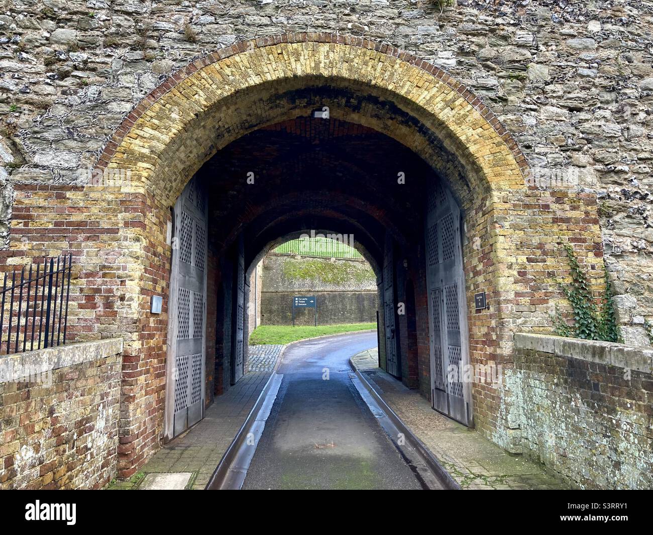 Road entrance into Dover castle Stock Photo - Alamy