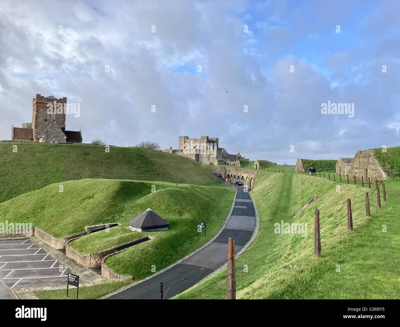 Dover castle grounds Stock Photo - Alamy