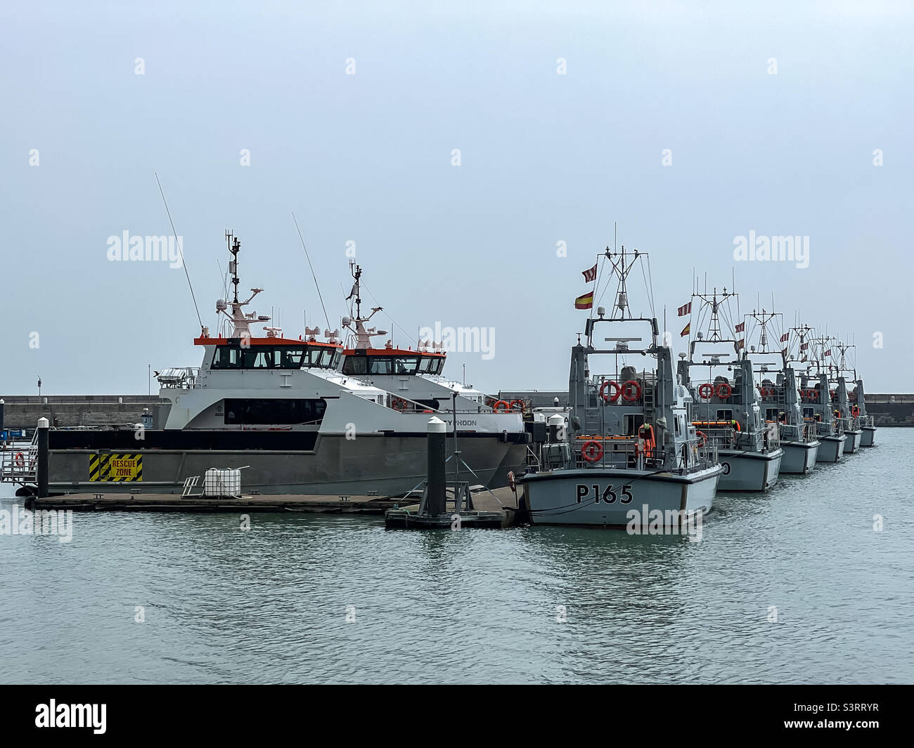 Border Force boats in port of Ramsgate in May 2022 Stock Photo - Alamy