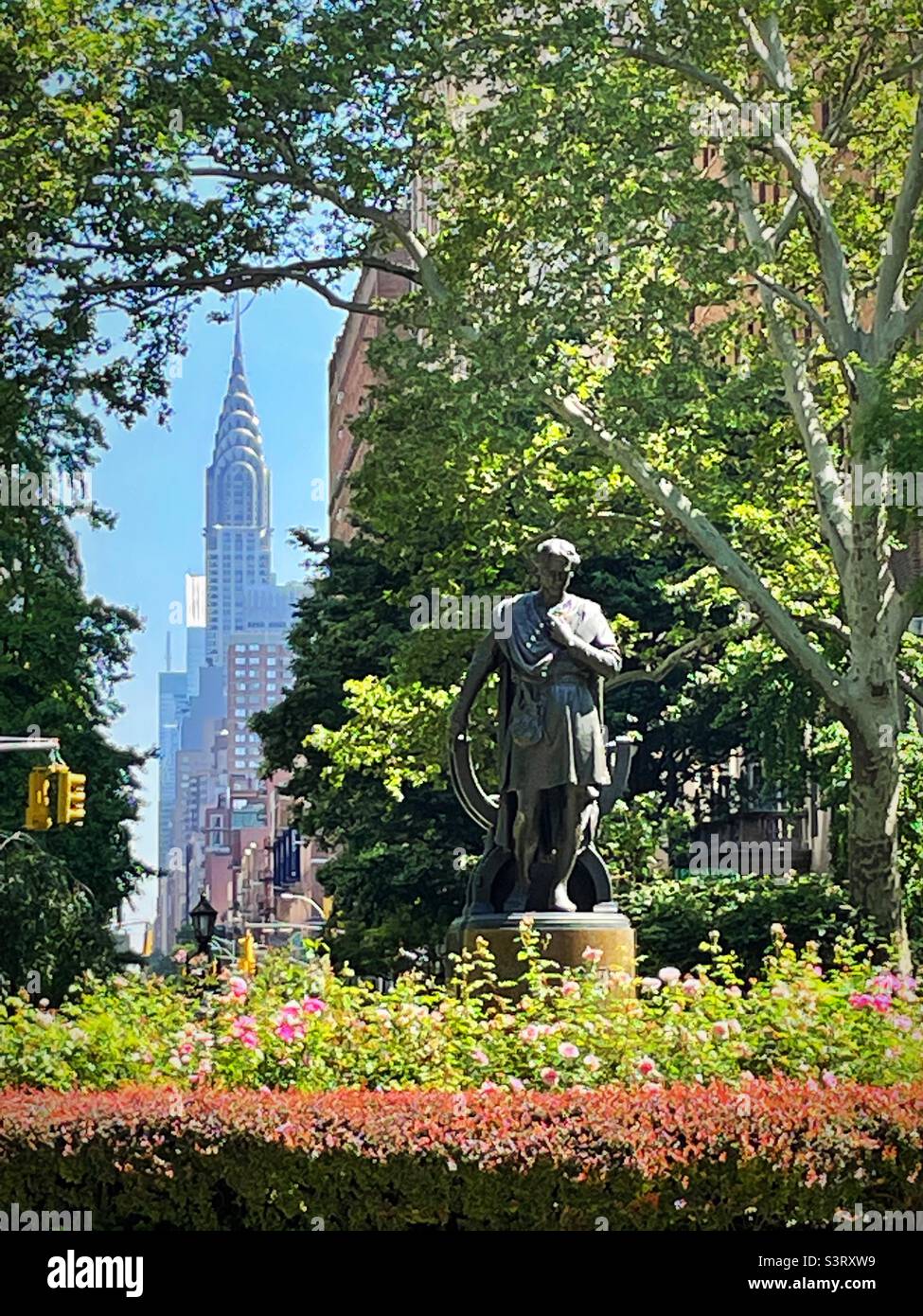 The statue of Edwin booth the Center piece of the Gramercy Park ...