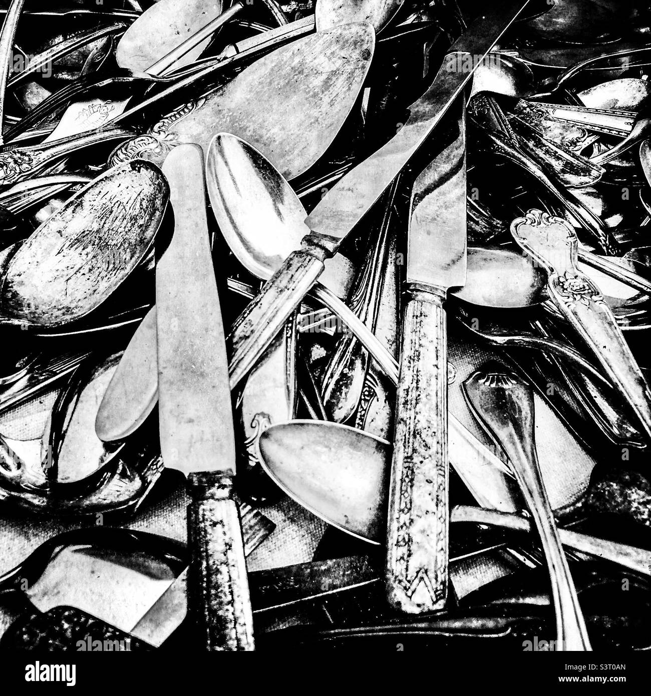 Detailed silverware hi-res stock photography and images - Alamy