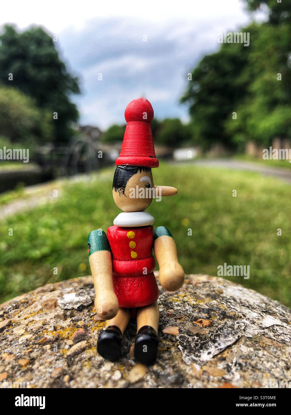 Figurine of Pinocchio Stock Photo - Alamy