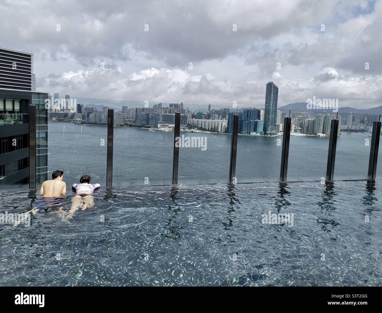 Infinity pool at the Hyatt Centric hotel in North Point, Hong Kong ...