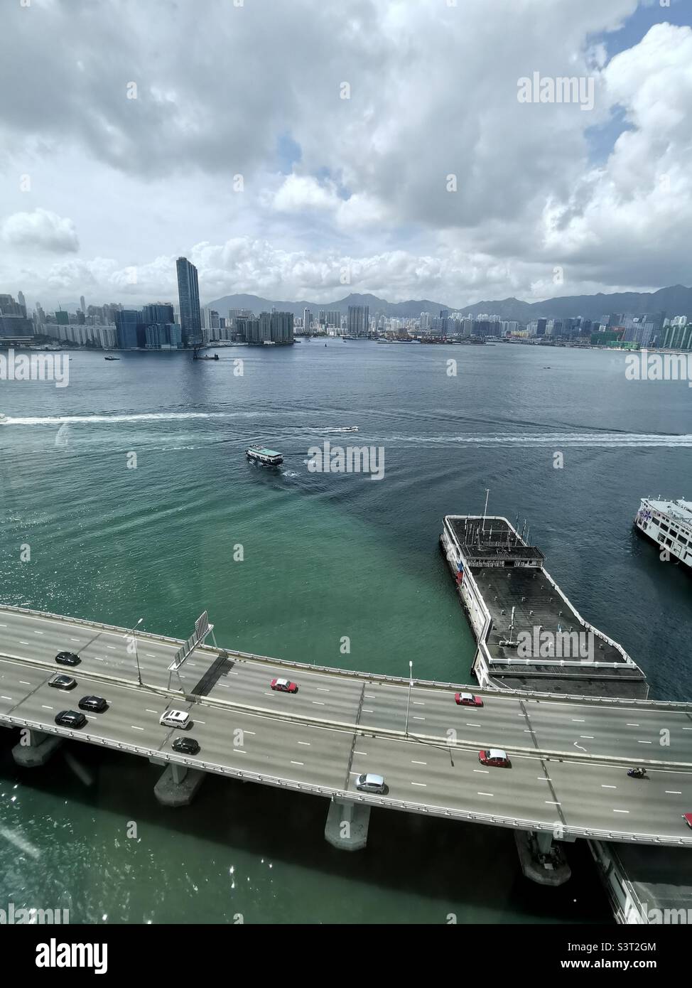 The island Eastern corridor highway in North Point, Hong Kong Stock ...