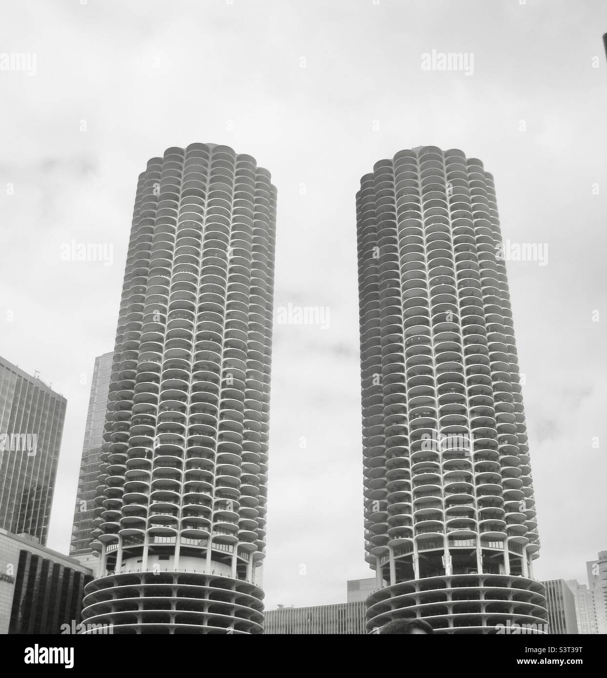 Chicago Landmark, Marina City, affectionately known as "the corn cob ...