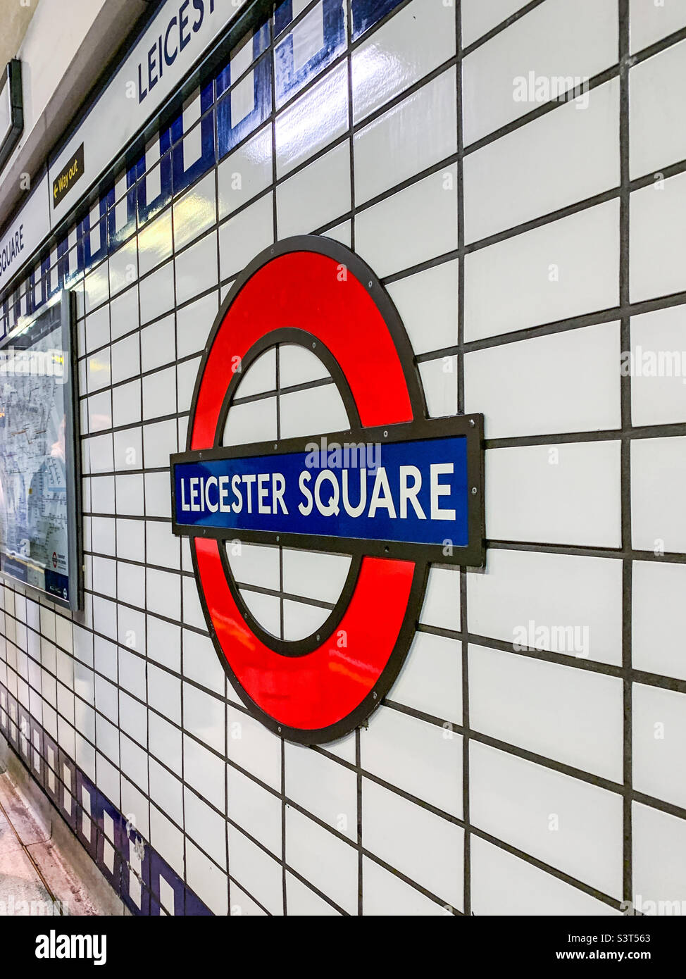 Leicester Square London Underground station Stock Photo - Alamy