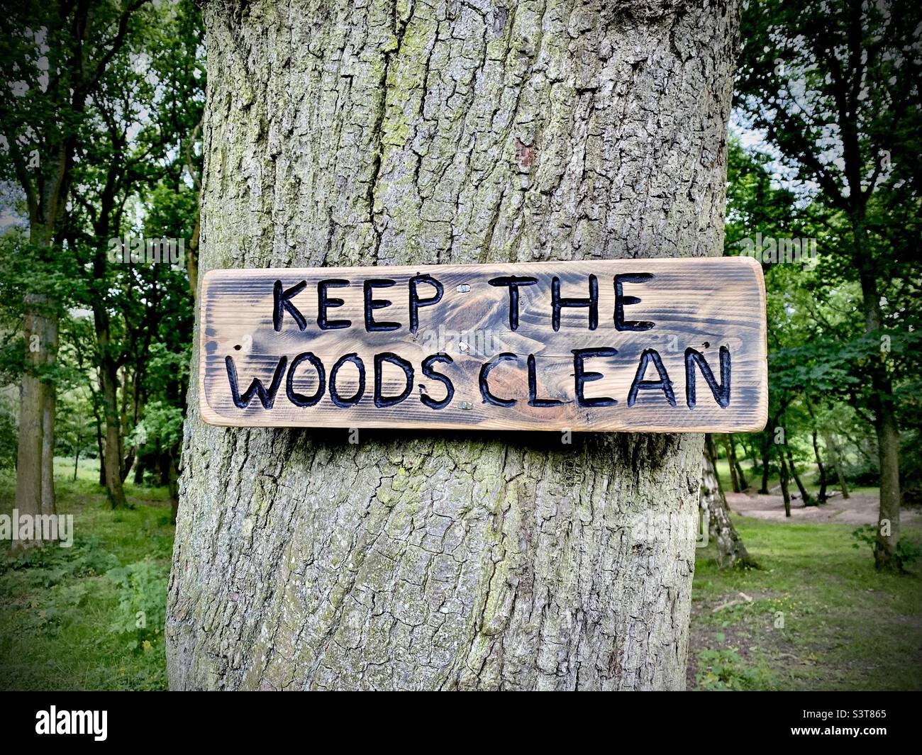 Keep the woods clean hi-res stock photography and images - Alamy