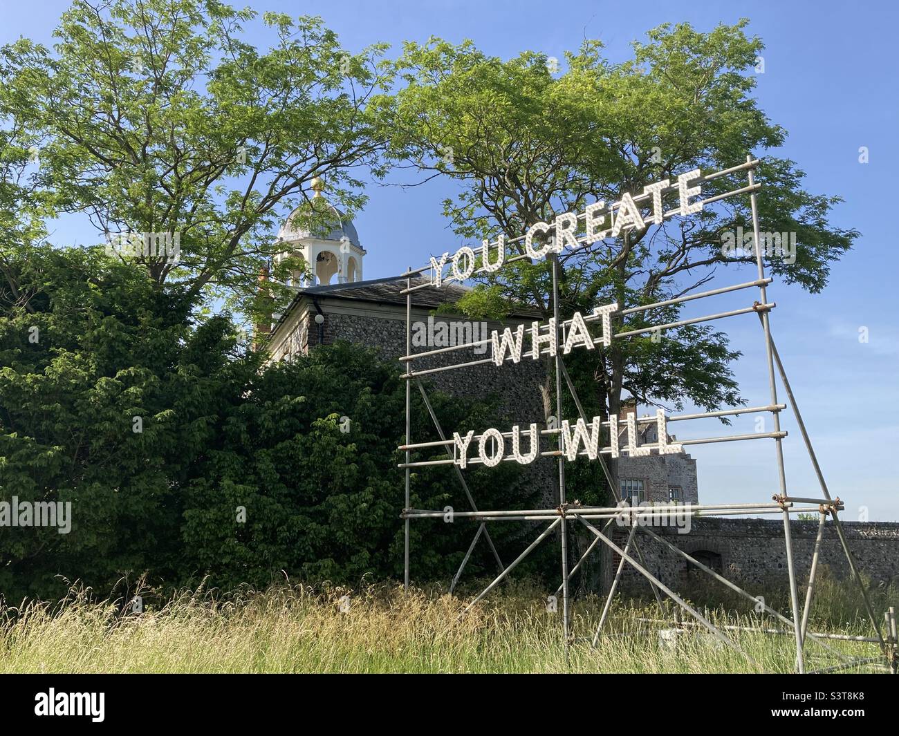 An art installation by Nathan Coley at St Mary’s Church in Glynde, “You ...