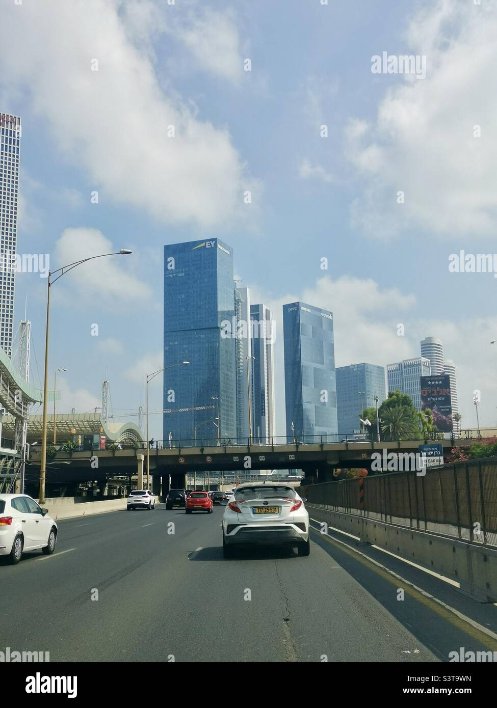 Driving on the Ayalon freeway in Tel-Aviv, Israel Stock Photo - Alamy