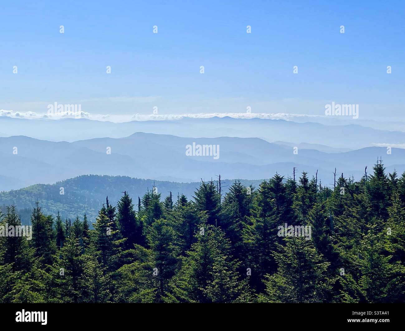 Clingmans Dome Mountain Views from Great Smoky Mountains National Park ...