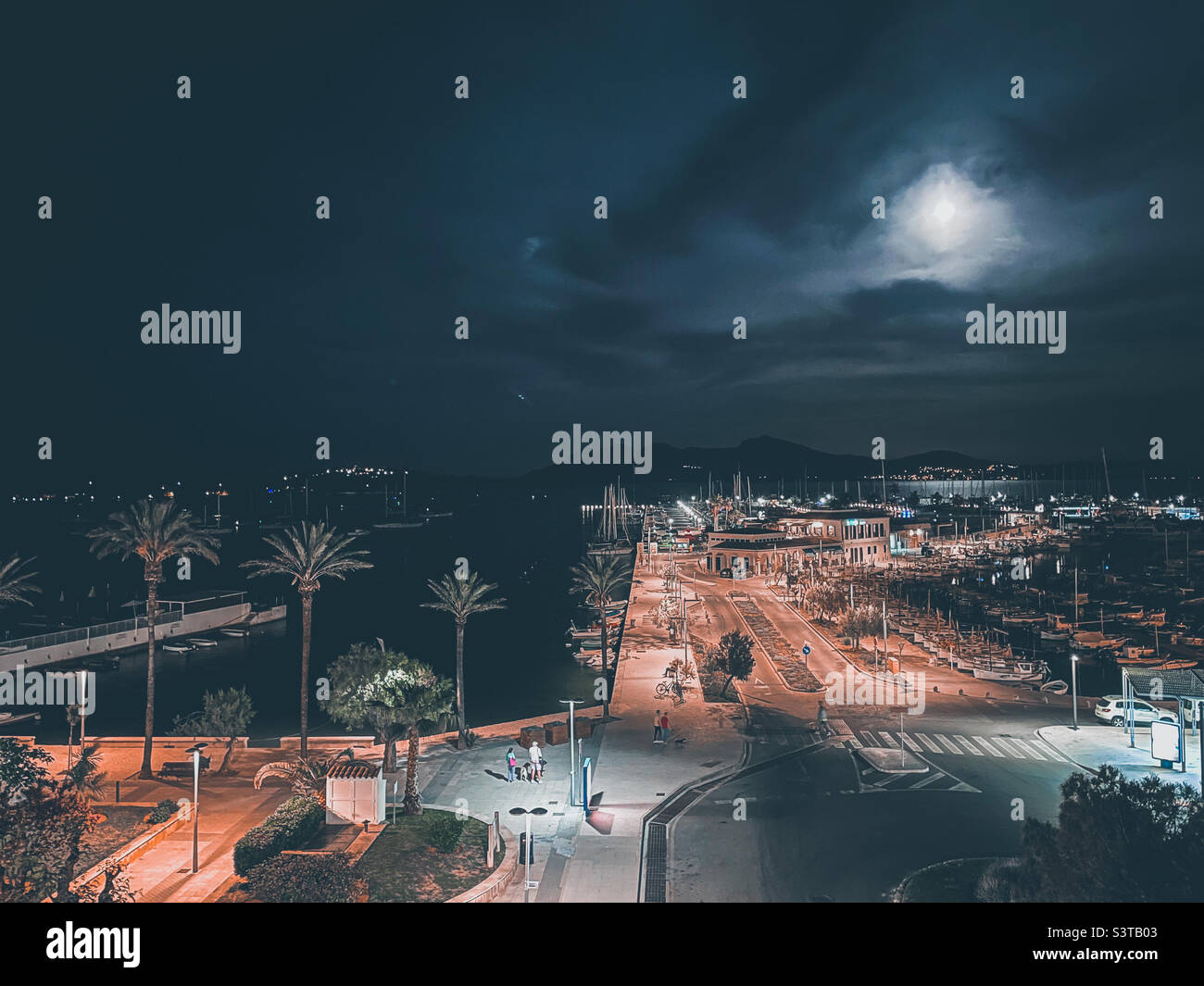 Puerto Pollenca bay Stock Photo - Alamy