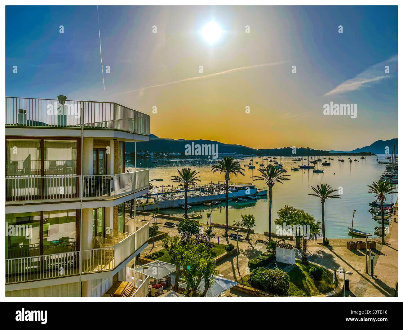 Puerto Pollenca bay Stock Photo - Alamy