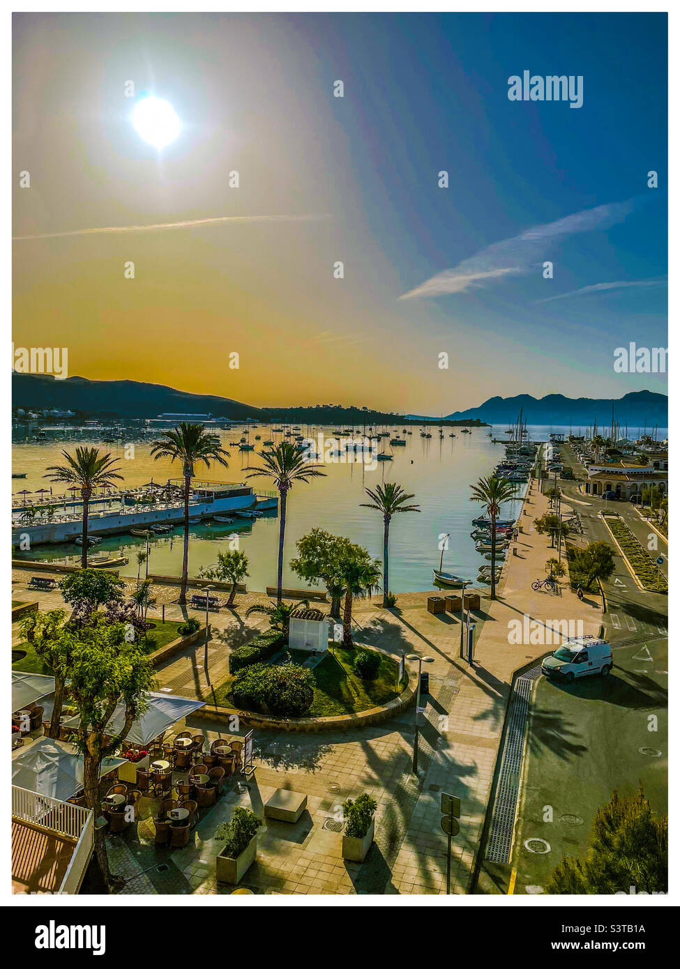 Puerto Pollenca bay Stock Photo - Alamy