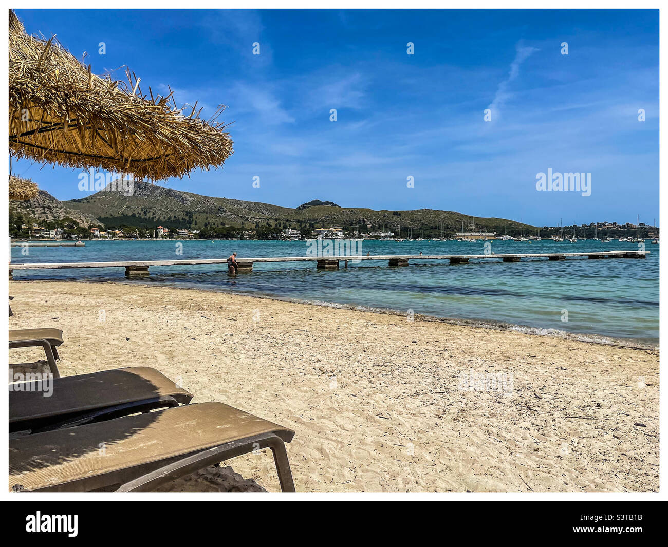 Puerto Pollenca bay Stock Photo - Alamy