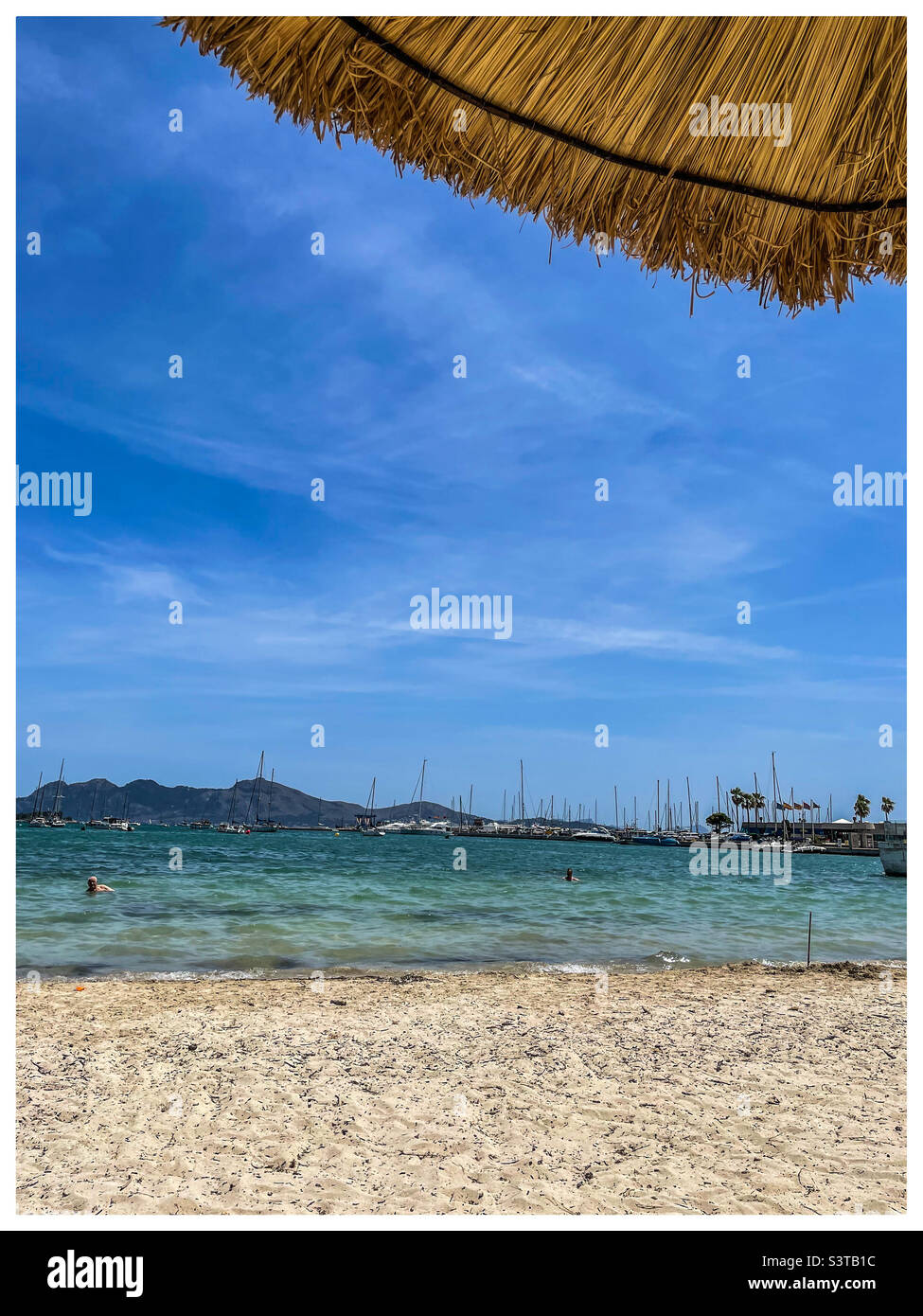 Puerto Pollenca bay Stock Photo - Alamy
