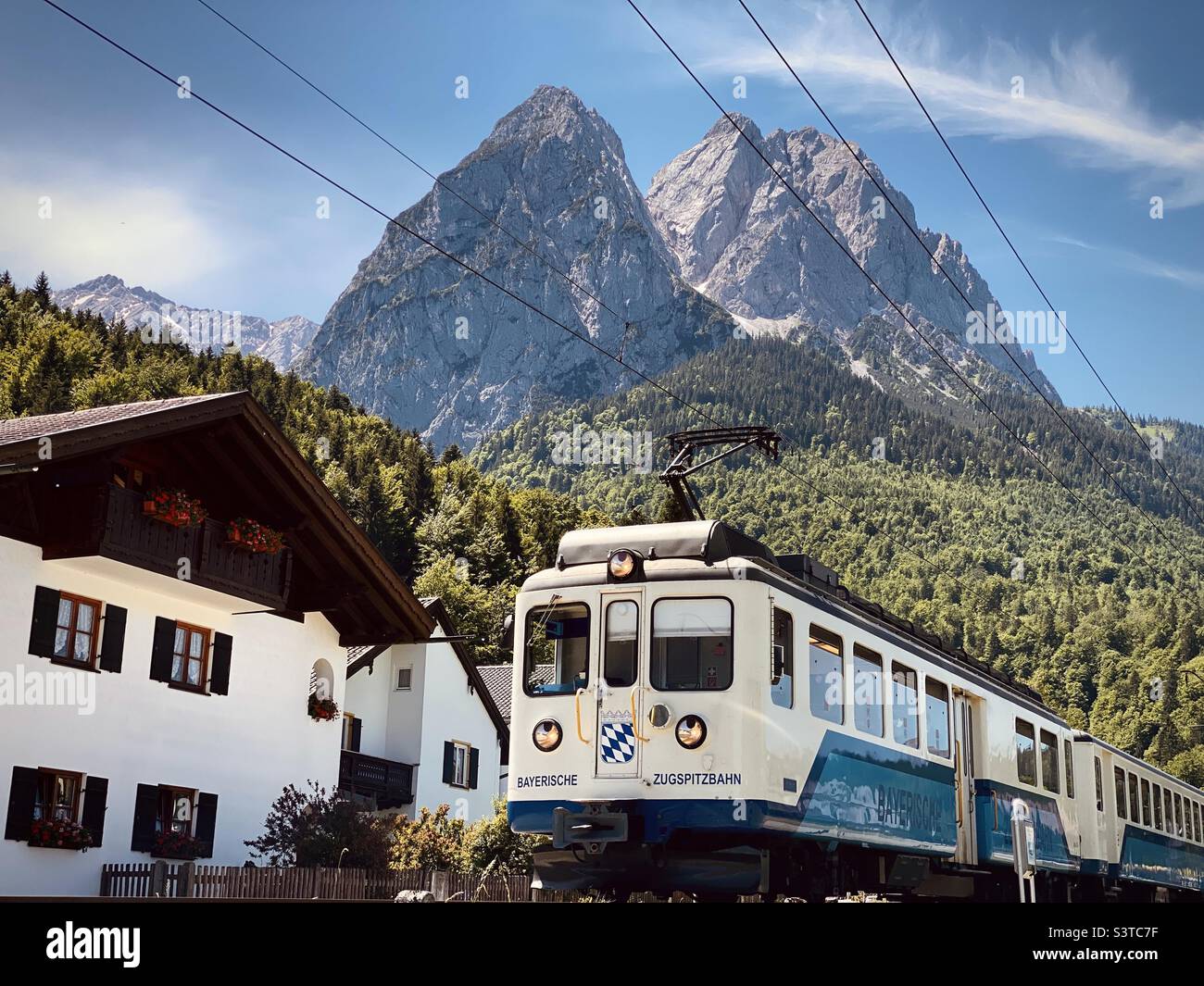 Zugspitzbahn, Bavarian Zugspitze Train, Bavaria, Germany Stock Photo ...