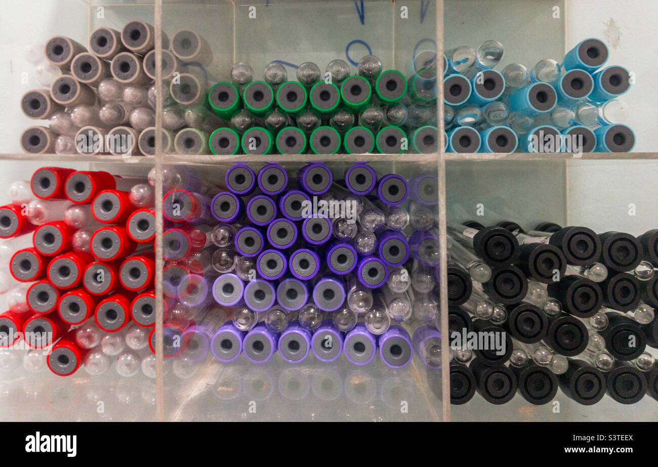 Blood tubes hi-res stock photography and images - Alamy