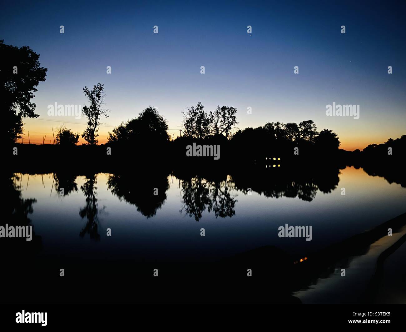 Sonning eye at sunset Stock Photo - Alamy