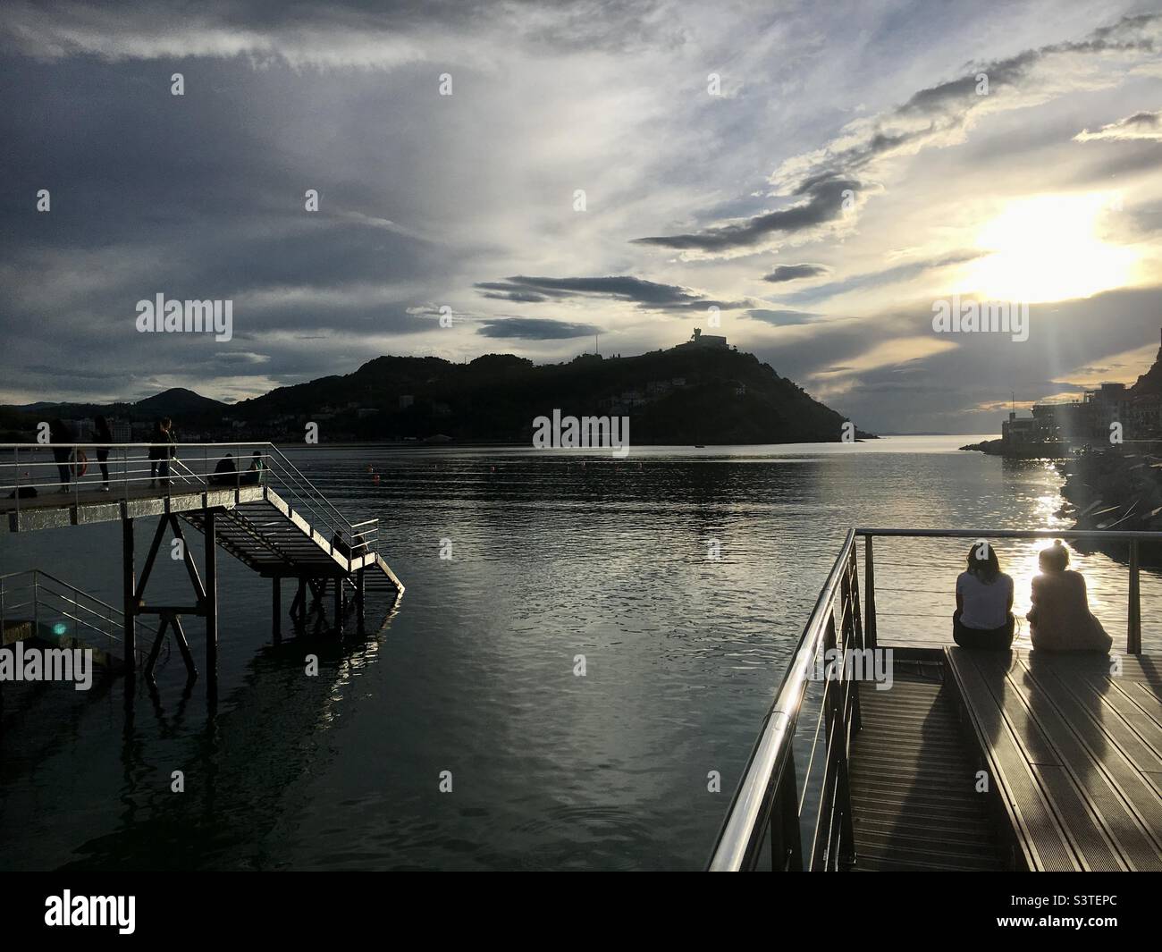 Sunset stairs hi-res stock photography and images - Alamy
