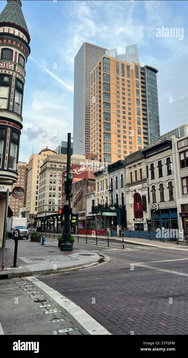 Downtown Houston on Morning Commute Stock Photo - Alamy