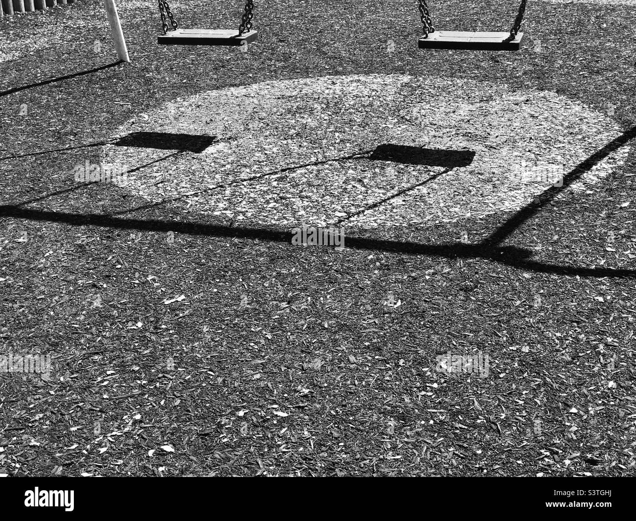 Playtime at playground Black and White Stock Photos & Images - Alamy
