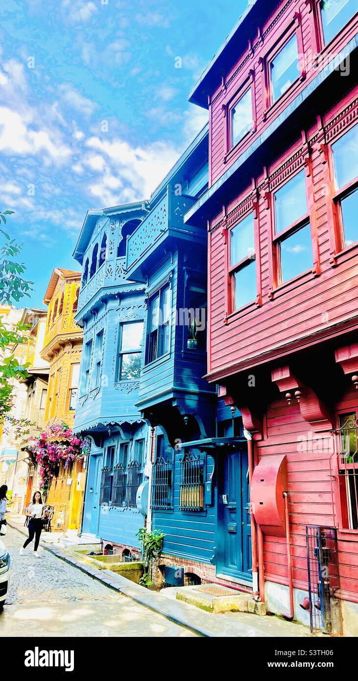Color building in istanbul Stock Photo - Alamy