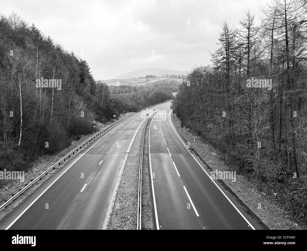 Motorway Black and White Stock Photos & Images - Alamy