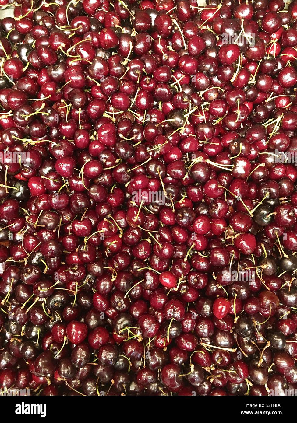 Cherry background hi-res stock photography and images - Alamy