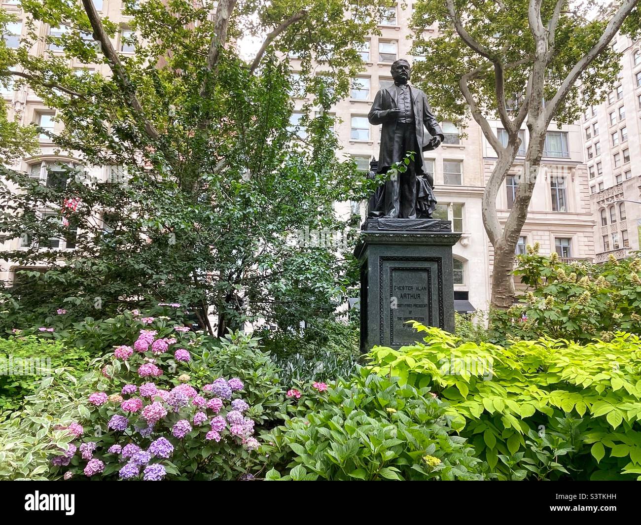 President Chester Arthur statue in Madison Square, Park in the nomad ...