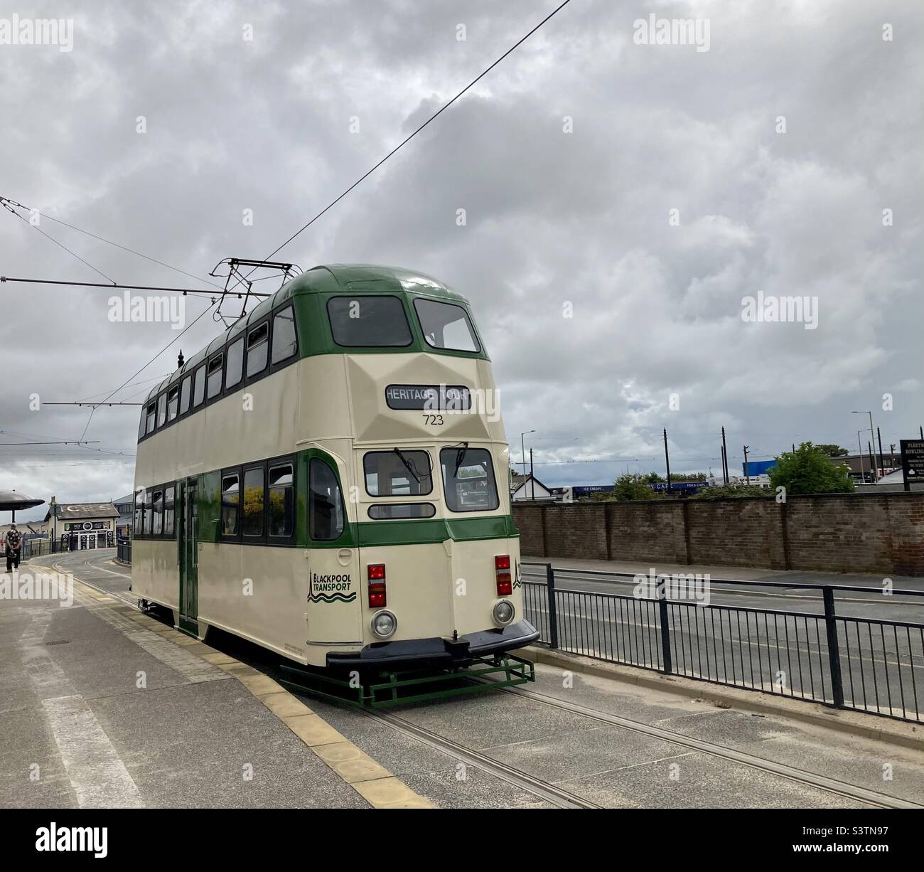 1930s classic electric tram Stock Photo - Alamy