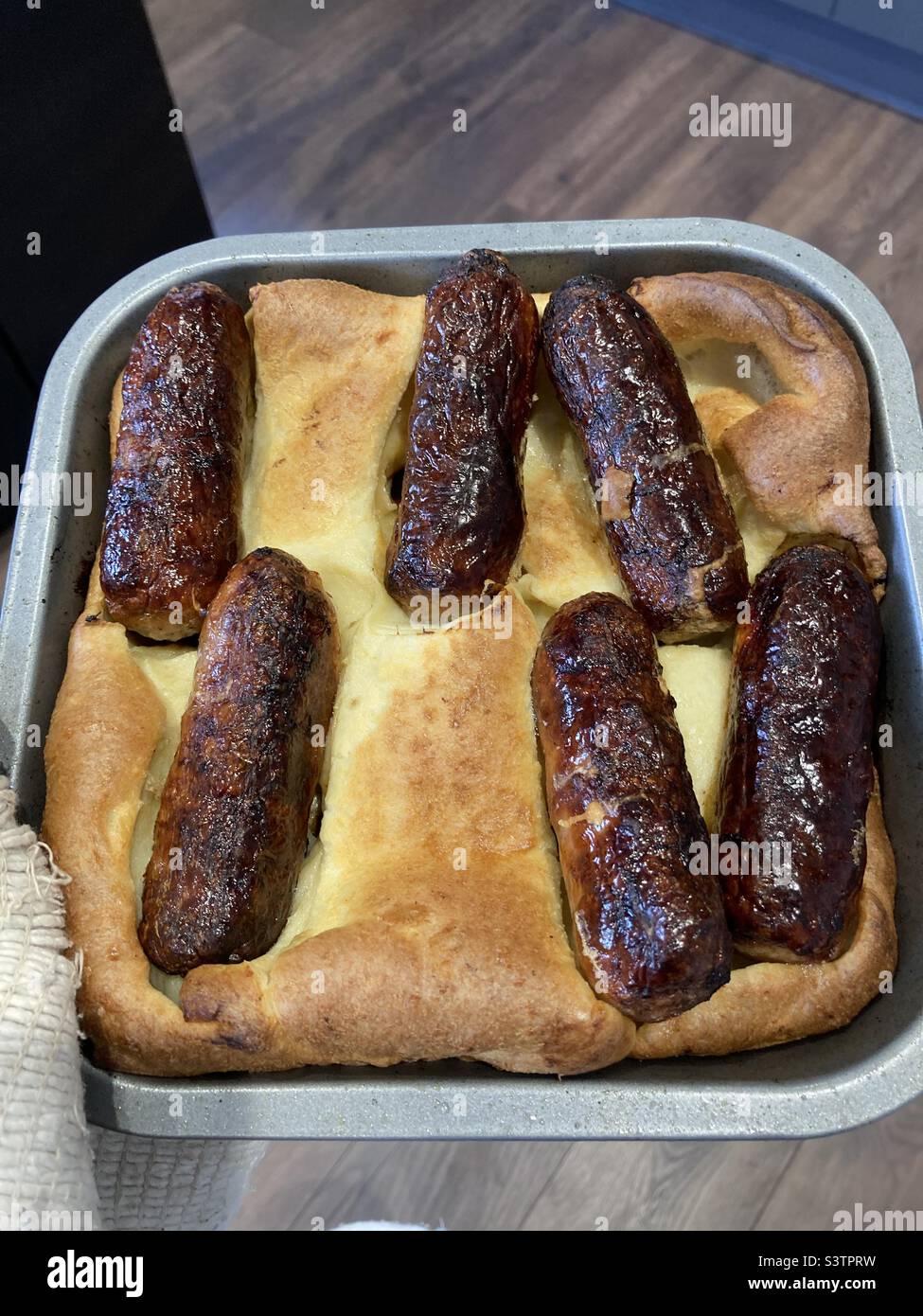 Toad in the hole Stock Photo - Alamy