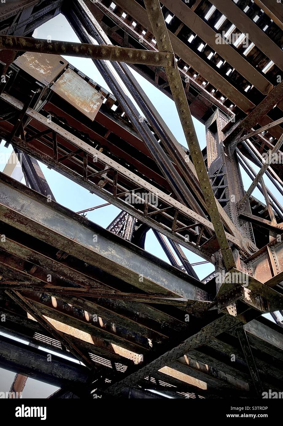 Rusted metal bridge hi-res stock photography and images - Alamy