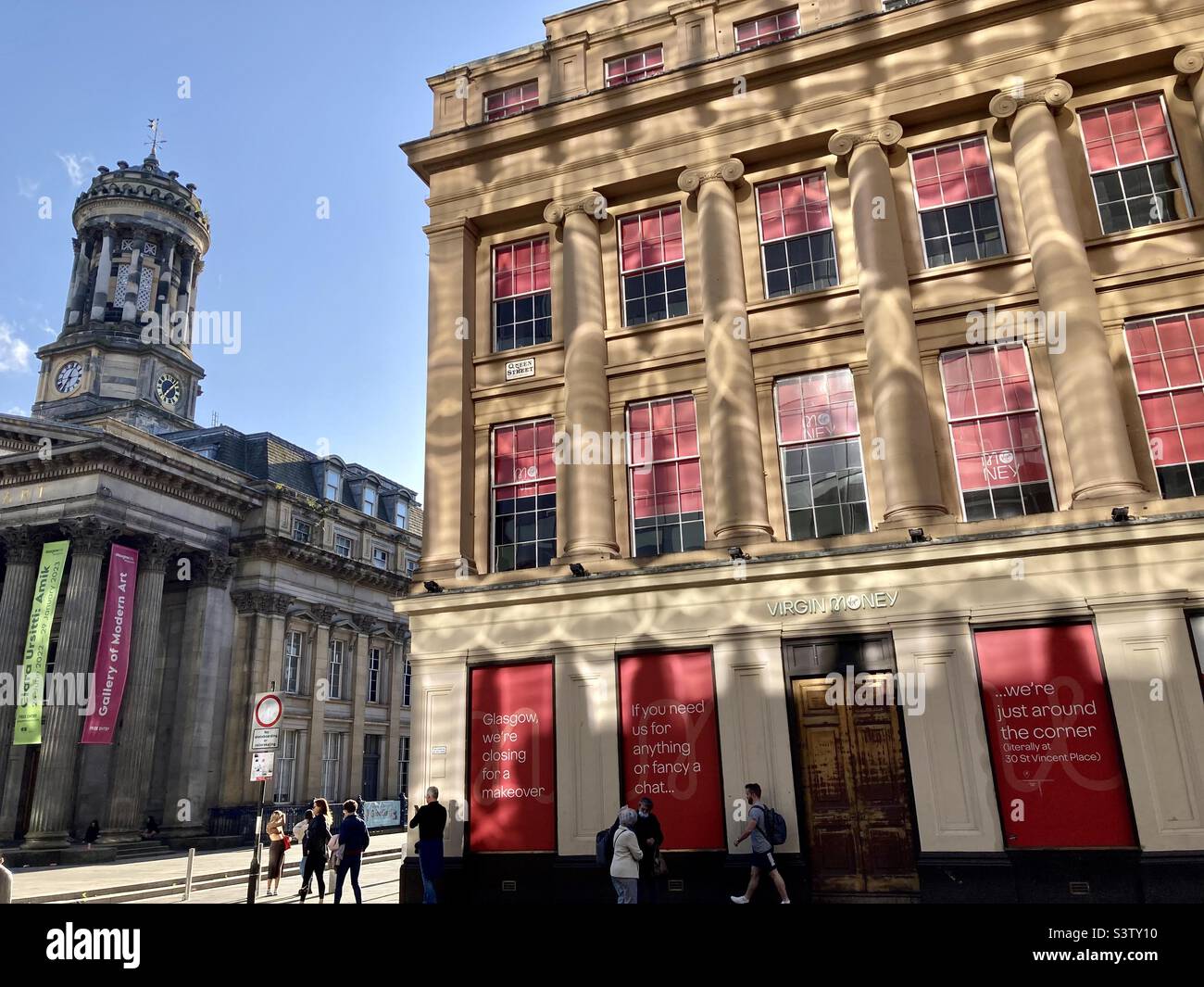 Museum of Modern Art and prestigious buildings in Glasgow, Merchant ...