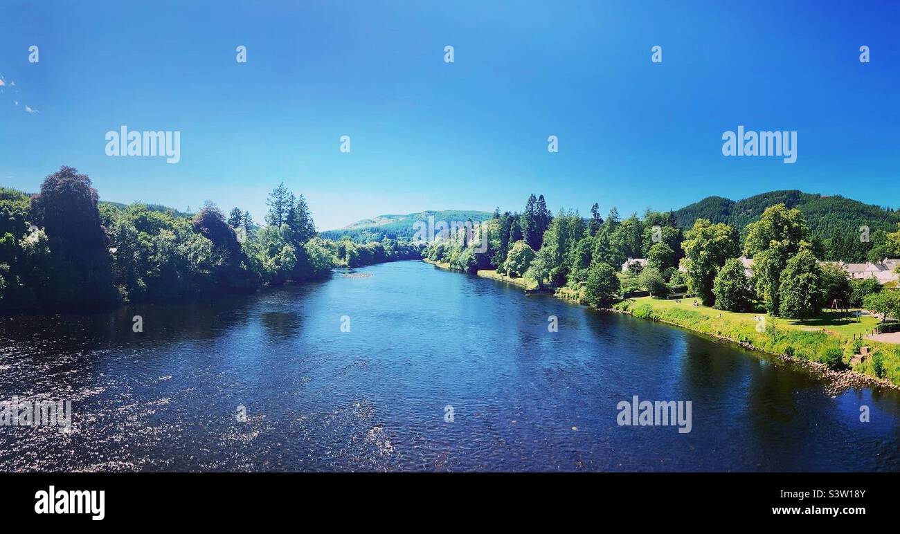 River Tay in Dunkeld Scotland Stock Photo - Alamy