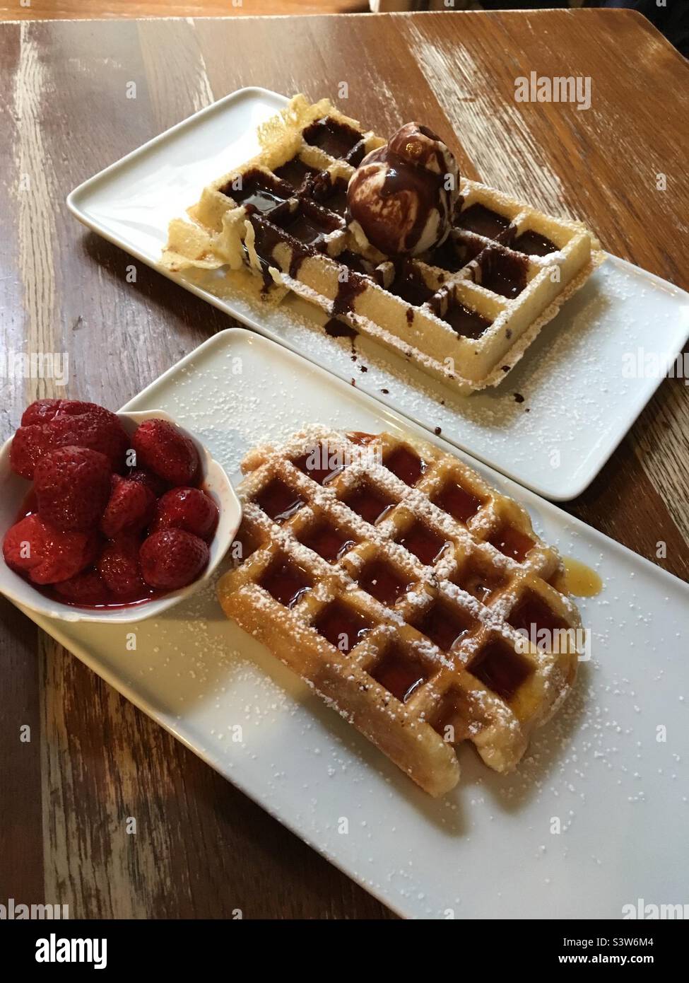 Belgian liege waffles brussels hi-res stock photography and images - Alamy