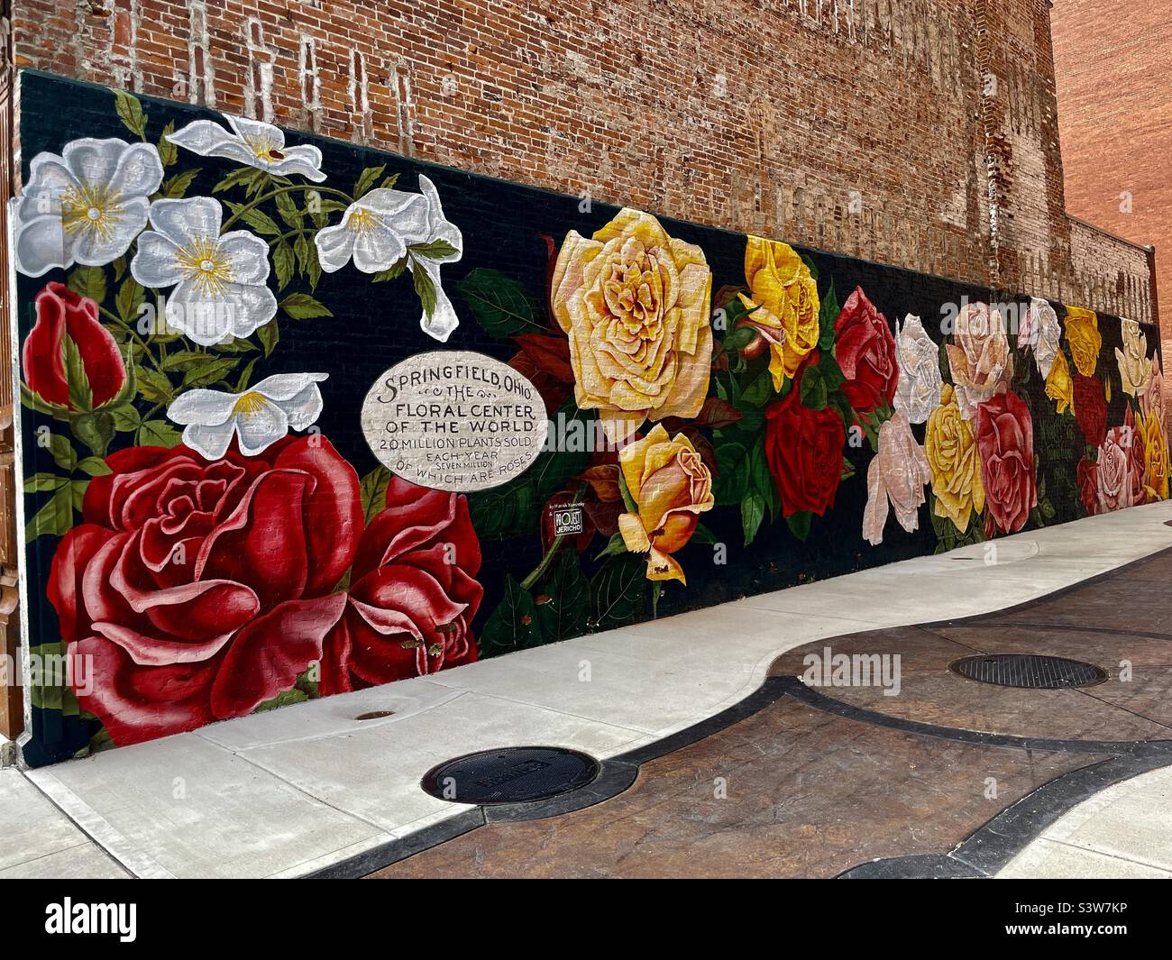 Beautiful Mural in Springfield Ohio! Stock Photo - Alamy