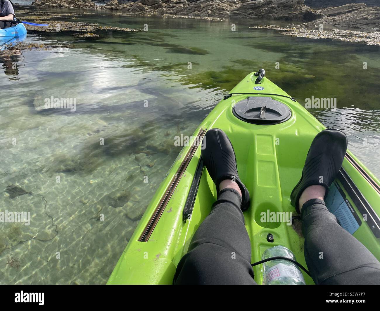 Kayaking in Crystal clear water off the coast of County Donegal ...