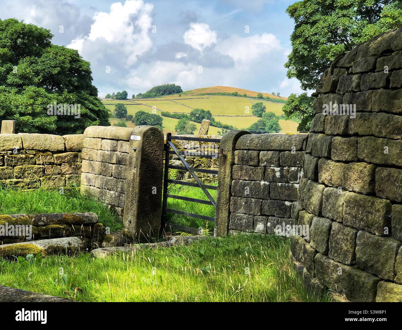 View of the Peak District around Hathersage, England Stock Photo - Alamy