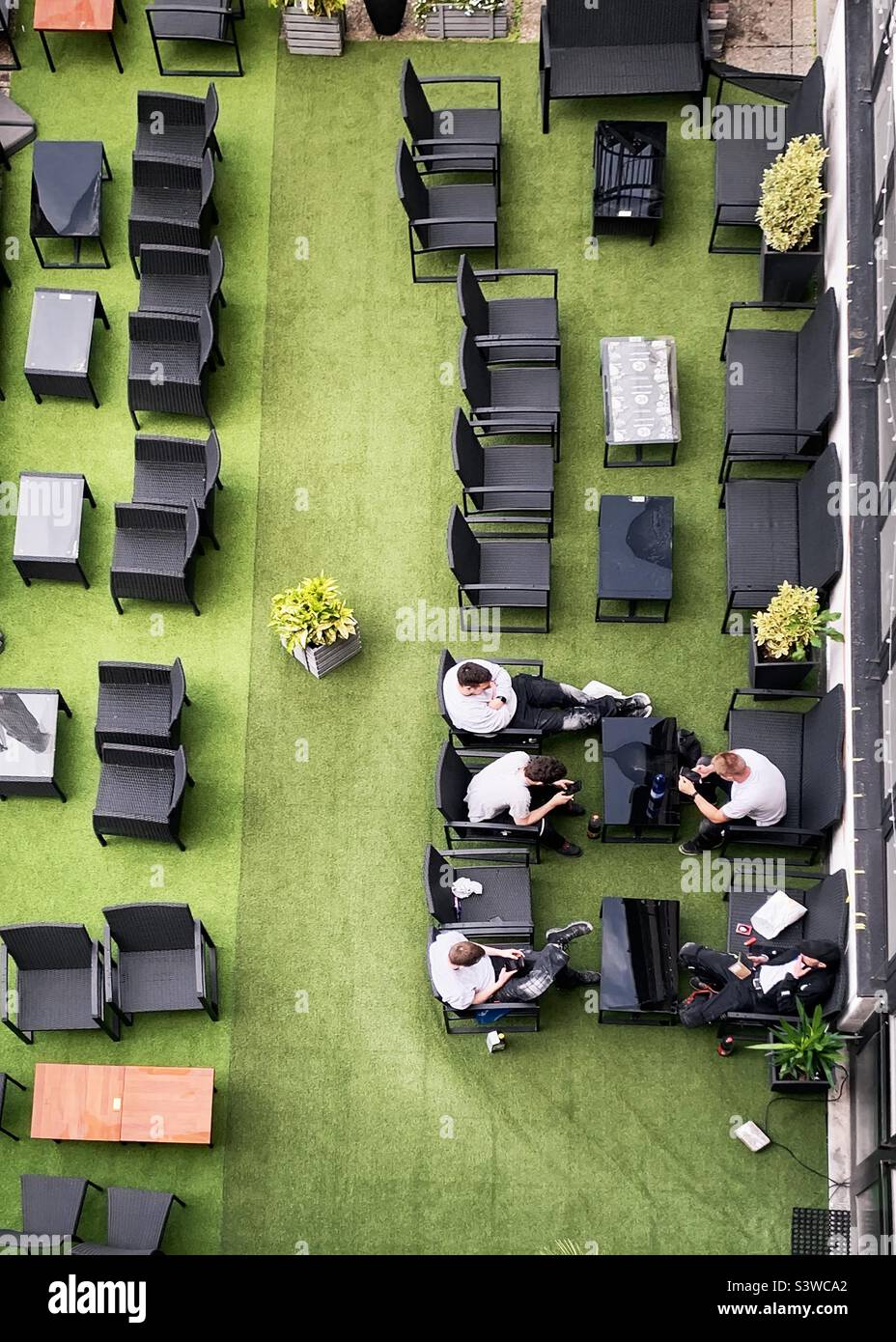Friends having conversation outdoor Stock Photo - Alamy Friends having conversation outdoor Stock Photo - Alamy
