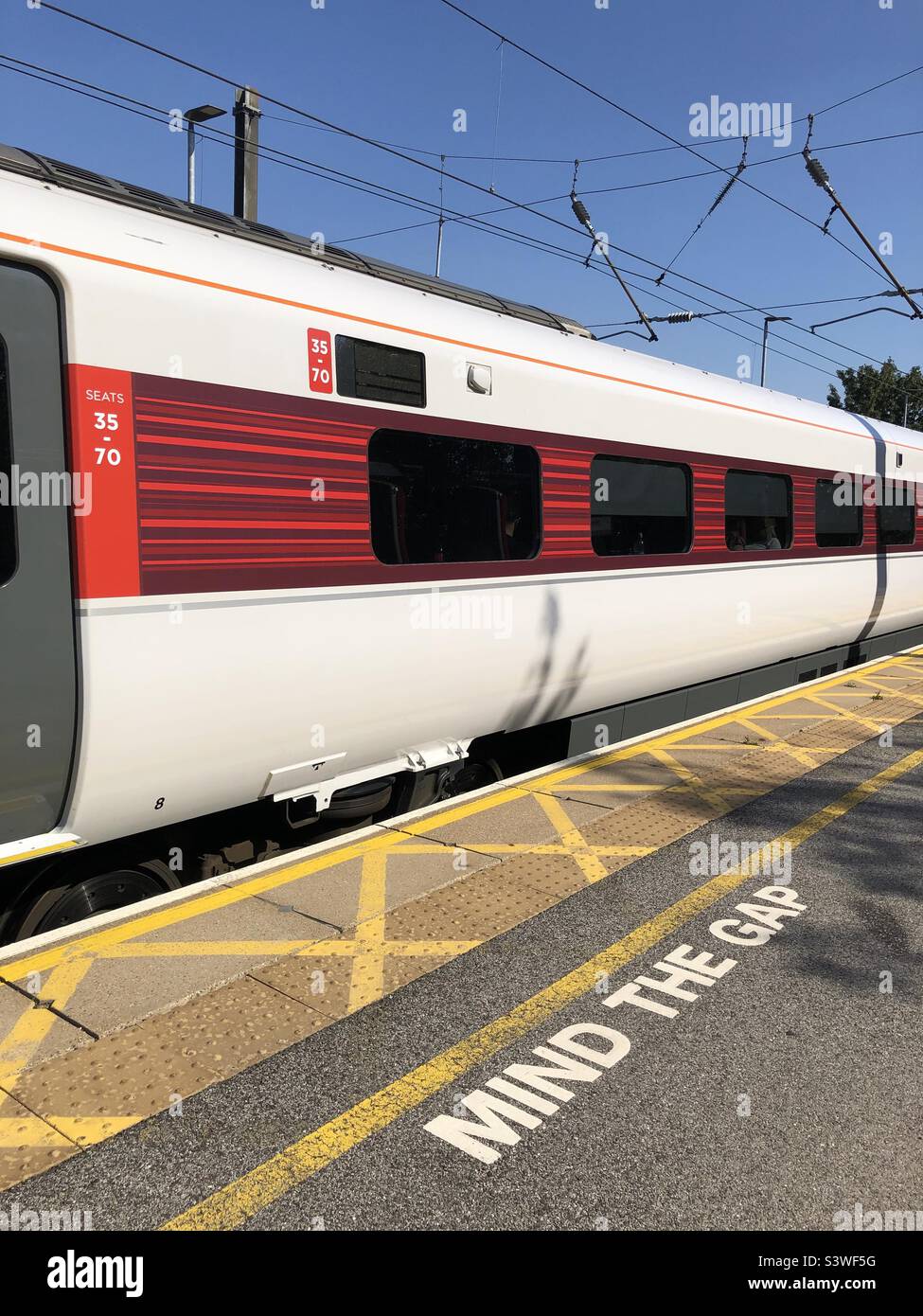 LNER train carriage at Northallerton Railway Station on the East Coast ...