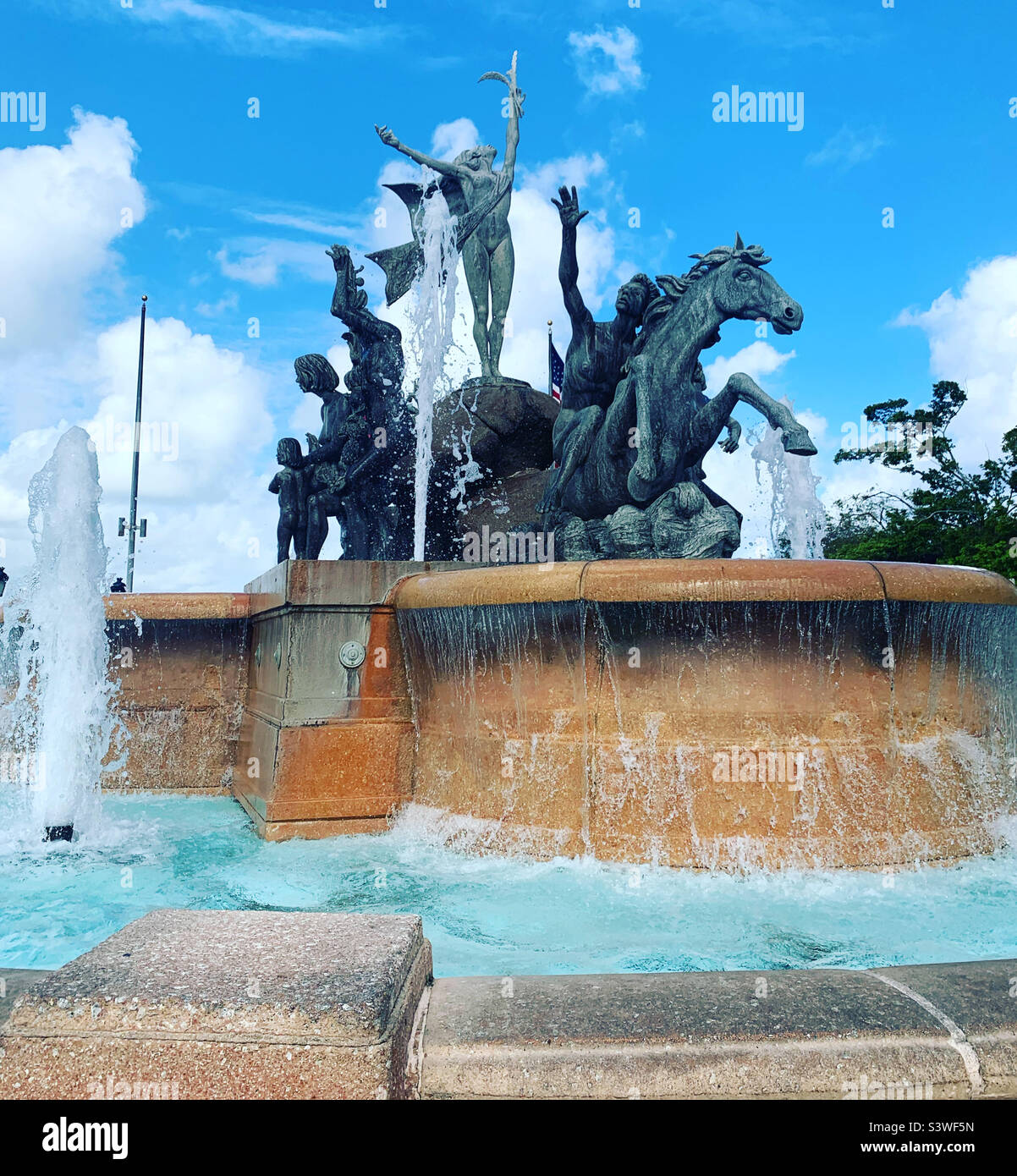 March, 2022, Raices Fountain, Old San Juan, San Juan, Puerto Rico ...