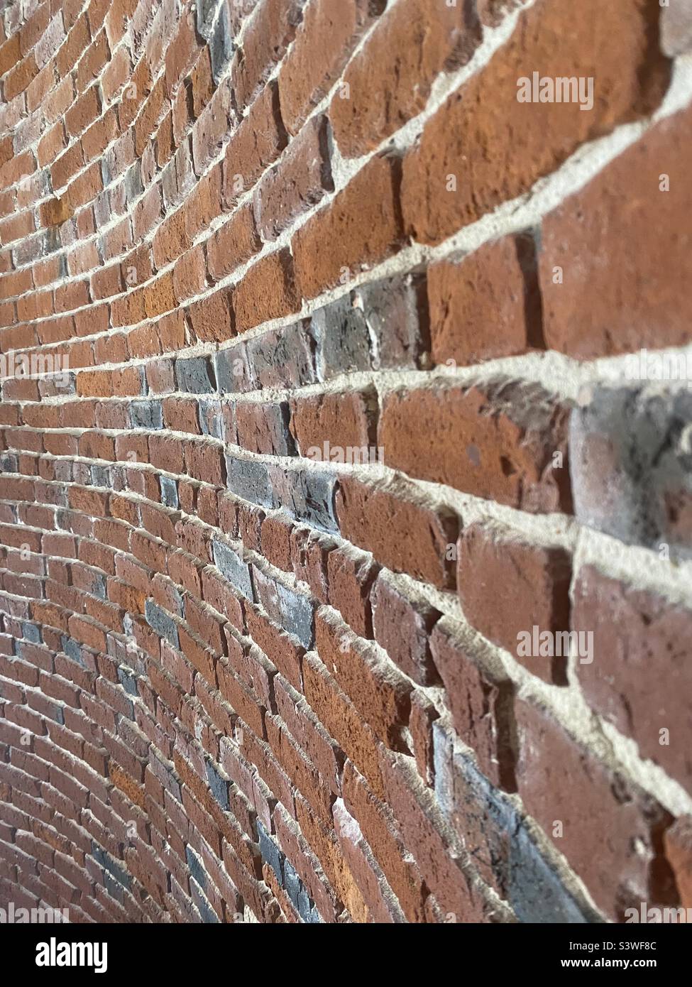 Red Brick Round Stock Photo - Alamy